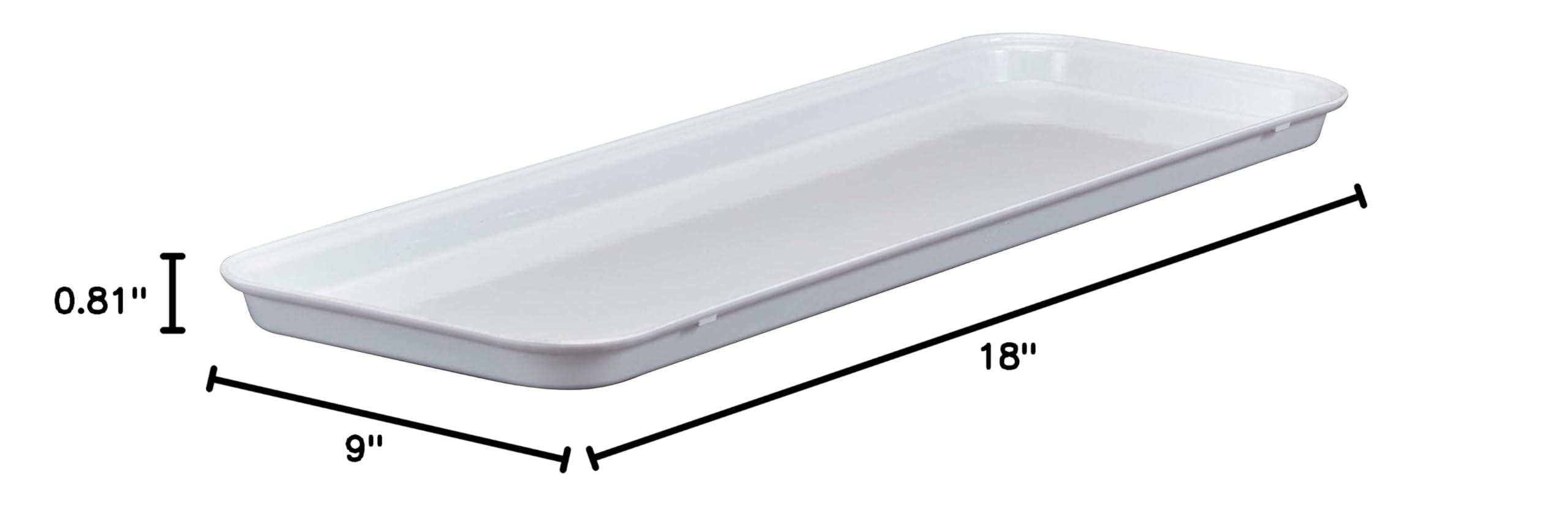 Cambro 918MT148 White 9" x 18" Market Tray