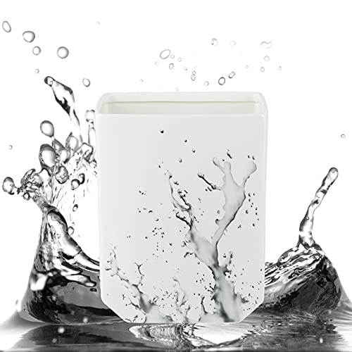 Slim Trash Can,Garbage Can, Saving Space for Small Waste, Garbage Bin for Home, Office, Business, Without Lid, 2.5 Gallons,Grey