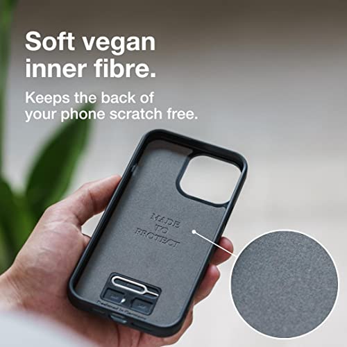 Woodcessories - Magnetic Bumper Case Compatible with iPhone 12 Pro Max case with Magnet, Made of Wood, Walnut