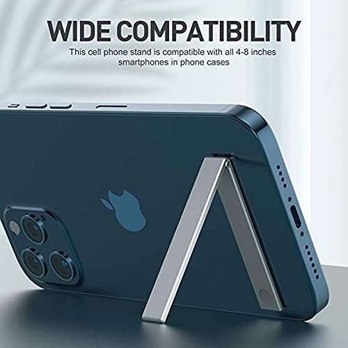 GEN1 Kickstand for Phone β Foldable Phone Stand β Magnetic Kickstand for Phone Case β Compact and Lightweight Cell Phone Kickstand - Aluminum Phone Stand β Horizontal and Vertical Viewing Angle