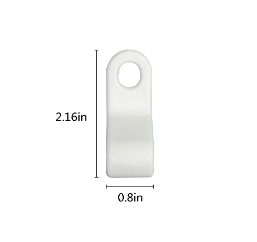 Woonsoon 40 Pcs Clothes Hanger Connector Hooks, Outfit Hangers, Hanger Extender Clips, Cascading Hanger Hooks, Household Strong Load-Bearing Closet Hook, Clothes Hangers Space Saving, White (Q13)