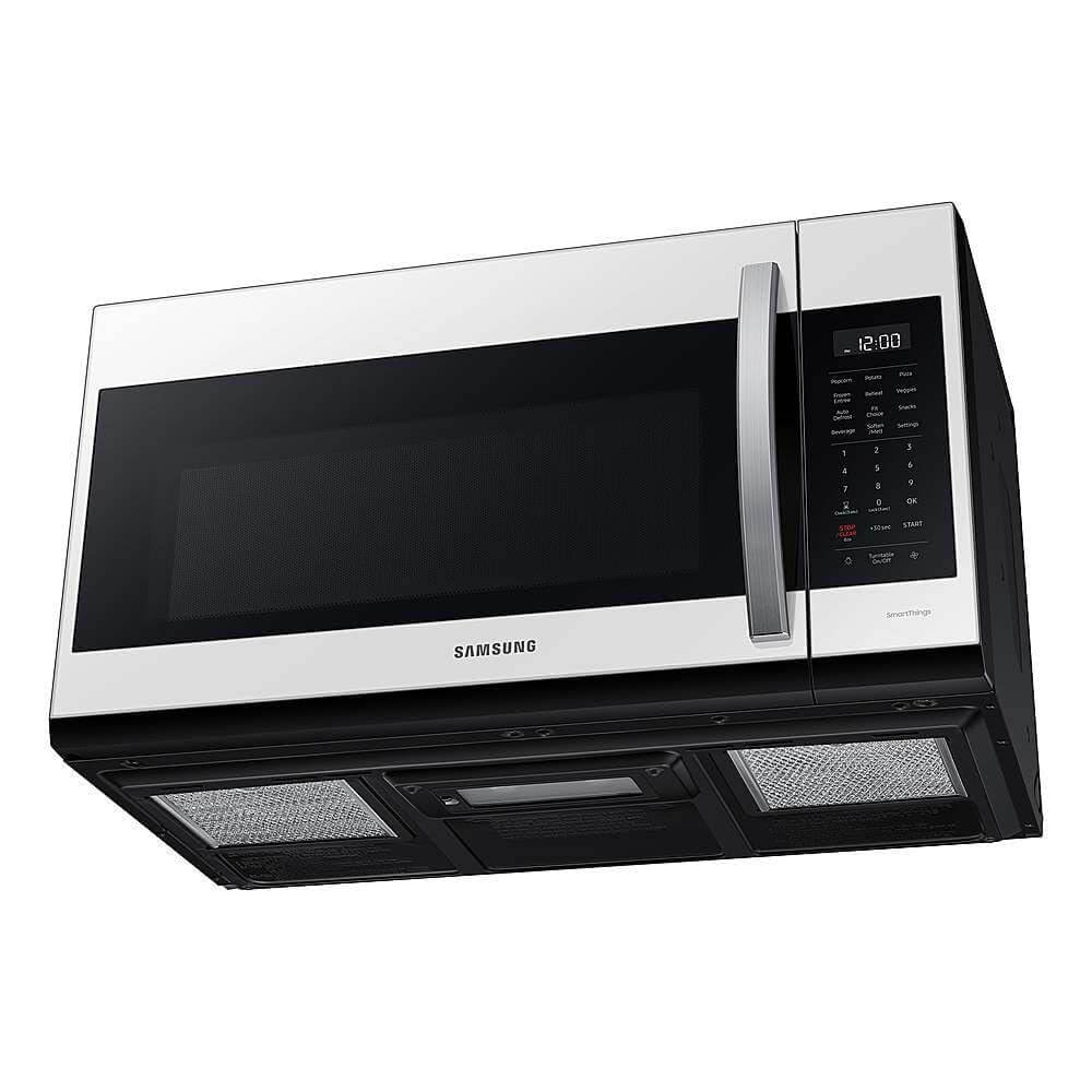 Samsung ME19CB704112 1.9 Cu. Ft. Bespoke White Glass Smart Over-the-Range Microwave