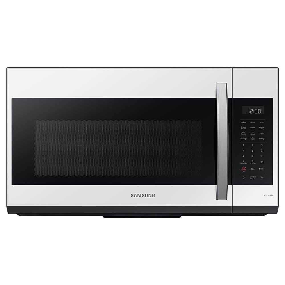Samsung ME19CB704112 1.9 Cu. Ft. Bespoke White Glass Smart Over-the-Range Microwave