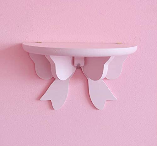 Kawaii Wood Floating Shelf Kawaii Wall Decor Kawaii Room Decor Kawaii Pink Room Decor (Pink)