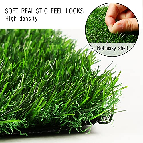 XLX TURF Grass Table Runner 12 x 36 Inch, Green Artificial Tabletop Decor for Wedding, Birthday Party, Banquet, Baby Shower
