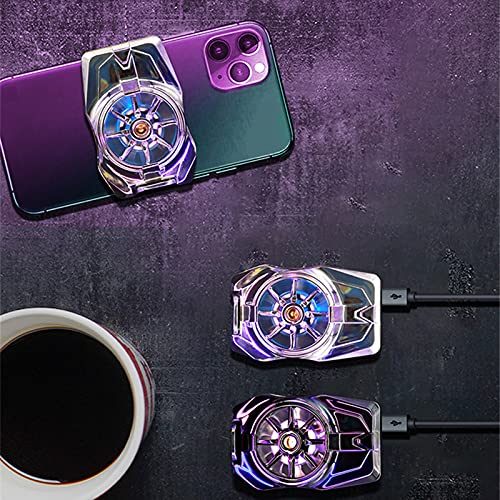 Universal Phone Cooler, Portable Quick Cooling CellPhone Radiator Gaming Cooler Fan for android devices Silver Plug-in