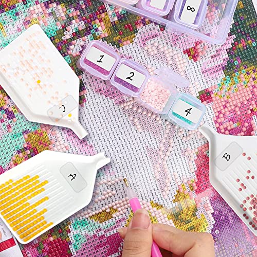 TiGilt Diamond Painting Accessories Labels - for Diamond Painting Storage Bead Containers, Diamond Art Accessories Tools β Self-Adhesive Removable Writable White Stickers for Name, Number | 2-Roll