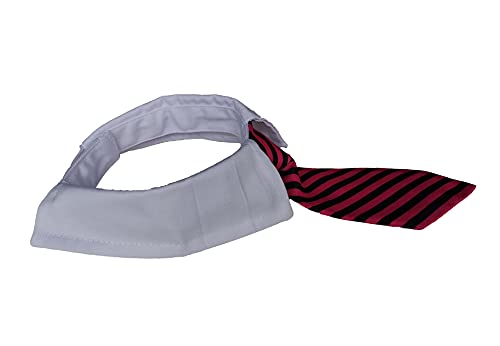 VEDEM Dog Necktie with Tuxedo Collar, Pet Adjustable Costumes Striped Neck Tie for Small Medium Large Dogs (X-Small, Red Black)
