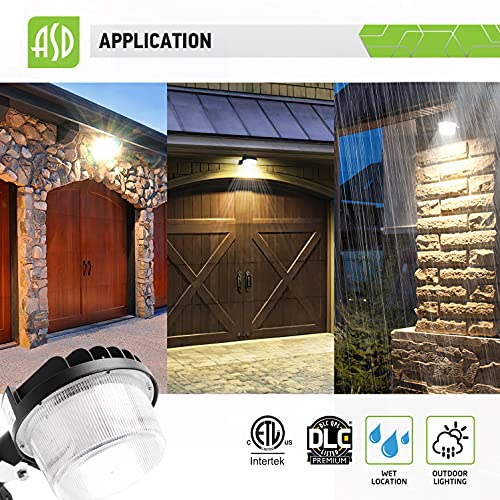 ASD LED Barn Light 70W, Dimmable, Dusk to Dawn Outdoor Lighting, Commercial Grade, 120-277V, Ultra Bright Waterproof Area Light, 110W MH Replacement, 8680 Lm, 4000K, ETL & DLC Premium