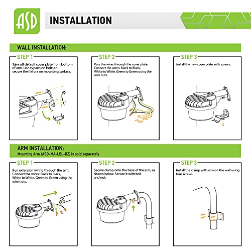 ASD LED Barn Light 70W, Dimmable, Dusk to Dawn Outdoor Lighting, Commercial Grade, 120-277V, Ultra Bright Waterproof Area Light, 110W MH Replacement, 8680 Lm, 4000K, ETL & DLC Premium