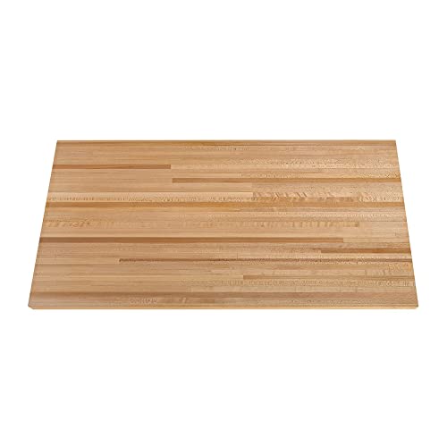 CONSDAN Butcher Block Counter Top, USA Grown Hard Maple Solid Hardwood Countertop, Washer/Laundry Countertop, Table Top, Polished, Prefinished with Food-safe Oil, 1.5" Thickness, 72" L x 25" W