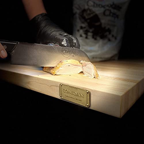 CONSDAN Butcher Block Counter Top, USA Grown Hard Maple Solid Hardwood Countertop, Washer/Laundry Countertop, Table Top, Polished, Prefinished with Food-safe Oil, 1.5" Thickness, 72" L x 25" W
