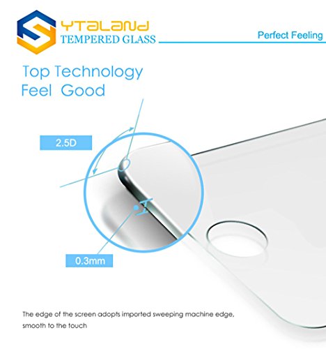 Ytaland for Blackview A80 / Blackview A80S Case, with 2 x Tempered Glass Screen Protector. (3 in 1) Crystal Clear Silicone Shockproof TPU Bumper Protective Phone Case Cover