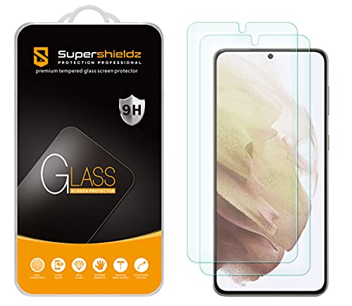 (2 Pack) Supershieldz Designed for Samsung Galaxy S21 FE 5G [Not Fit for Galaxy S21] Tempered Glass Screen Protector, Anti Scratch, Bubble Free