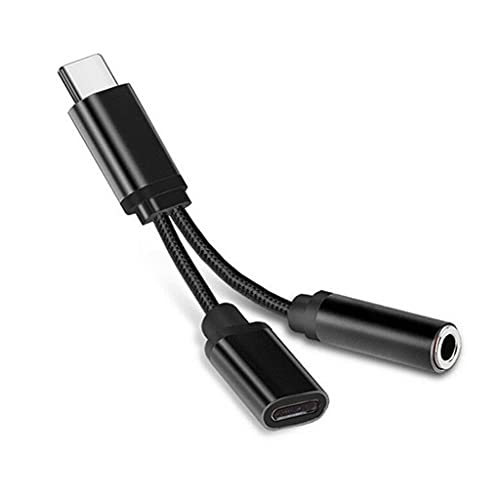 Kingjinglo USB C to 3.5 Mm Headphone Jack Adapter Compatible with Type C to Headphone Auxiliary Cable Digital Audio Converter Type-c Adapter Cable