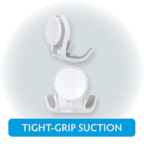 SlipX Solutions On The Dot Power Lock Suction Cup Hook, Razor Holder & Phone Cradle (Perfect for Shower & Mirror, Holds 11 lbs)