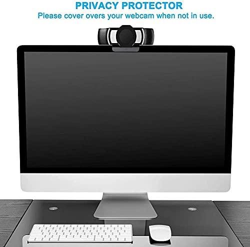 2 Pack Universal Webcam Cover, Desktop Computer External Webcam Lens Cover Shutter Cap Hood, Streaming Web Camera Privacy Cover Clip Compatible with Logitech HD Pro Webcam C270/C615/C920/C930e/C922X