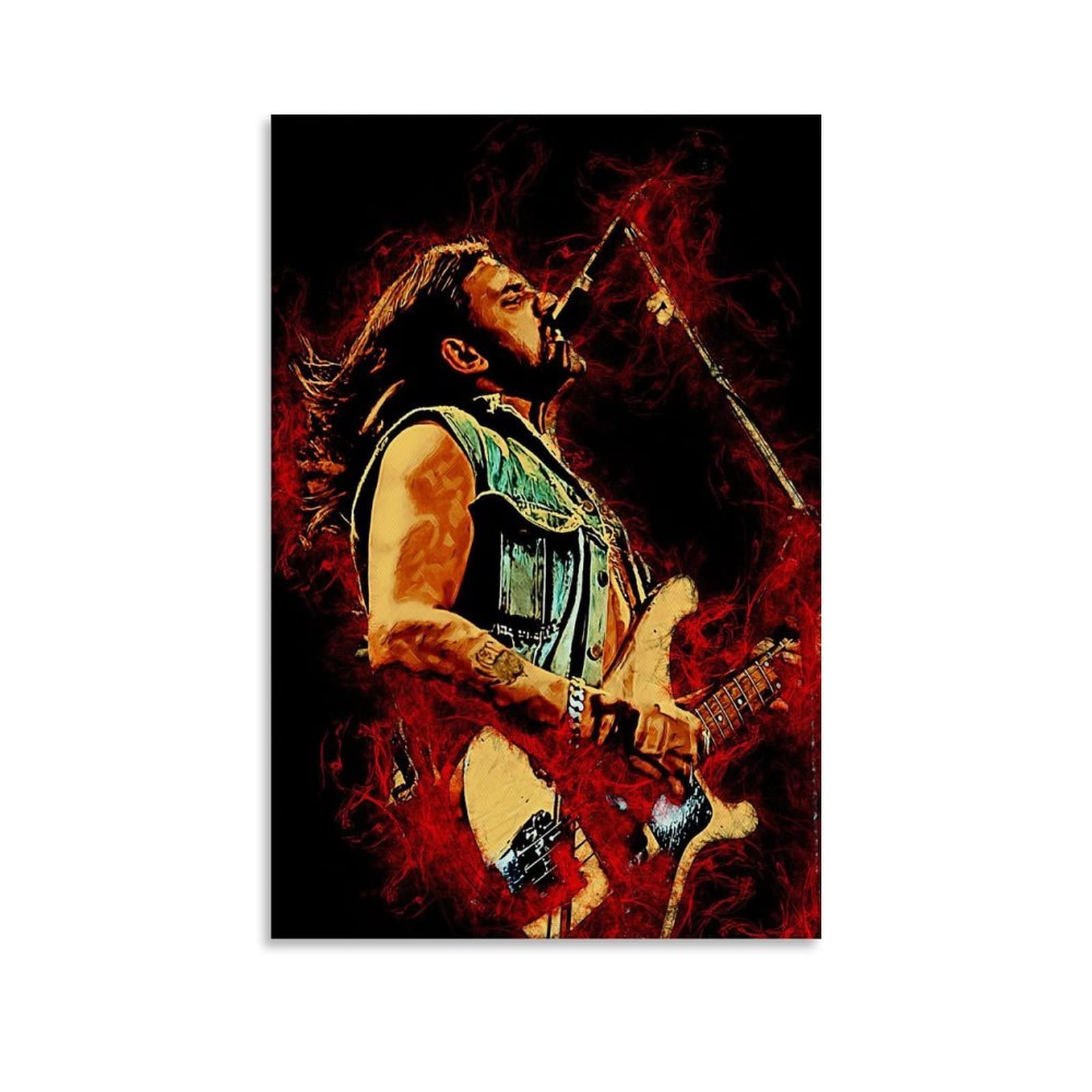 UHV Lemmy Kilmister Singing Poster Decorative Painting Canvas Wall Posters and Art Picture Print Modern Family Bedroom Decor Posters 16x24inch(40x60cm)