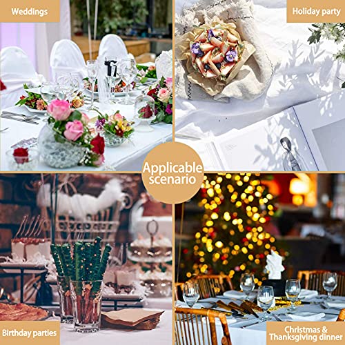 Toplive 4 Pack Plastic Tablecloths for Rectangle Tables, 54βx 108β Disposable Party Table Cloths Rectangular Tables Covers for Birthday Thanksgiving Christmas Wedding Anniversary-Black
