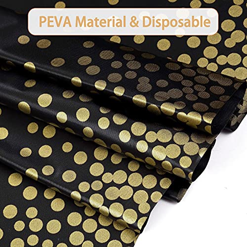 Toplive 4 Pack Plastic Tablecloths for Rectangle Tables, 54βx 108β Disposable Party Table Cloths Rectangular Tables Covers for Birthday Thanksgiving Christmas Wedding Anniversary-Black