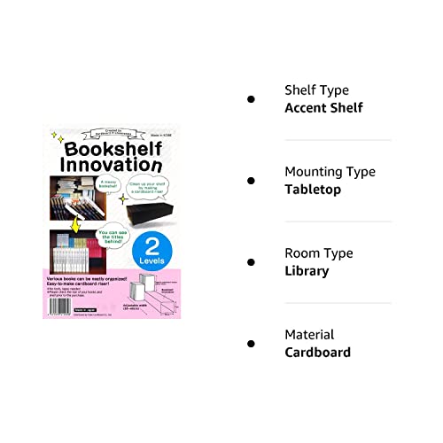 Kobe Cardboard Co., Ltd Bookshelf Innovation Made in Japan, Manga organizing kit (2Levels, Black)