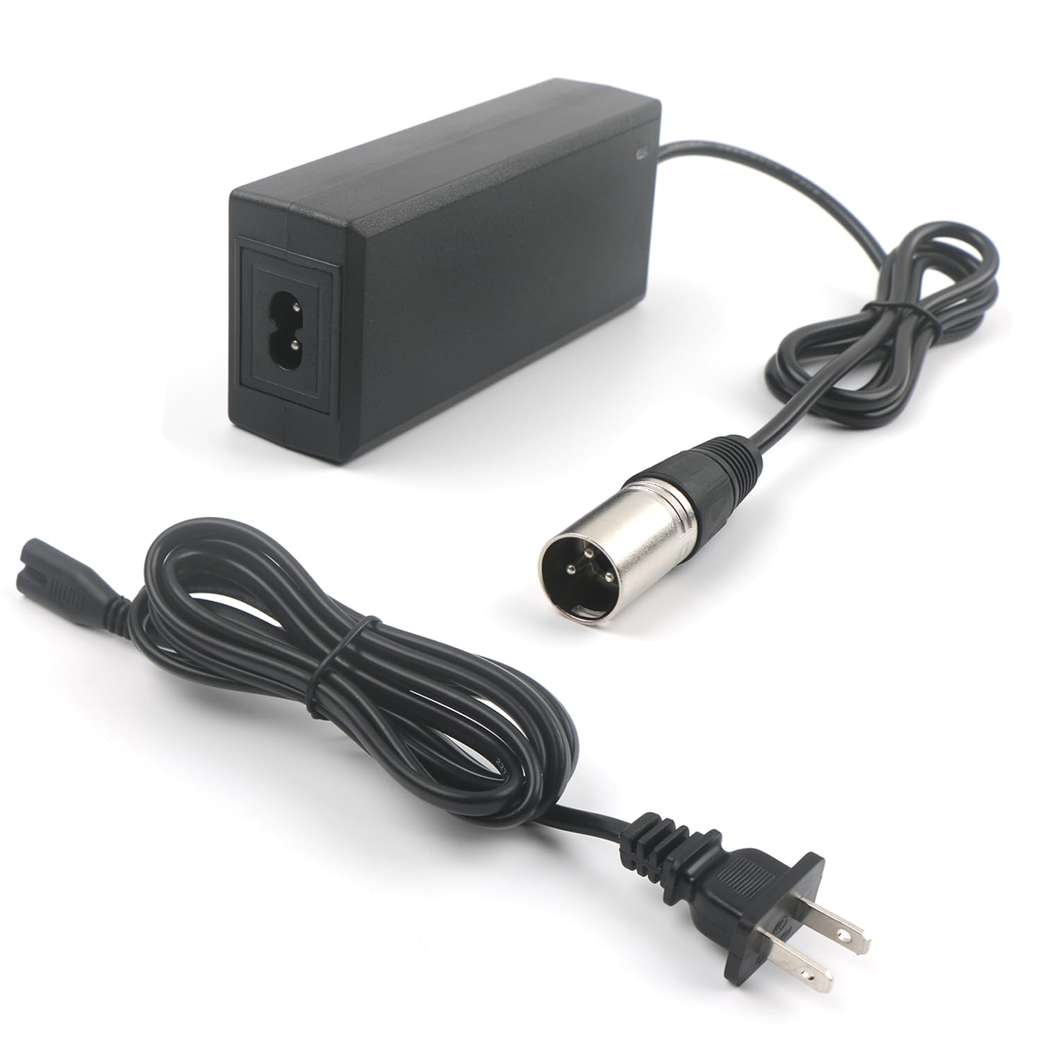 UAUSE 24V2A 3 pin XLR Electric Scooter Battery Charger Replacement for Drive Scout Mobility Razor Go Go Elite Traveller SC40E/SC44E, Ezip Mountain Trailz, Jazzy Electric Power Charger
