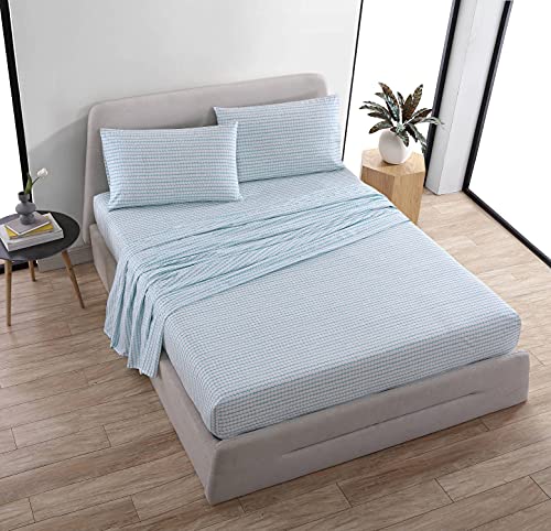 Marimekko - King Sheets, Cotton Percale Bedding Set, Crisp & Cool Home Decor (Pikku Rasymatto, King)