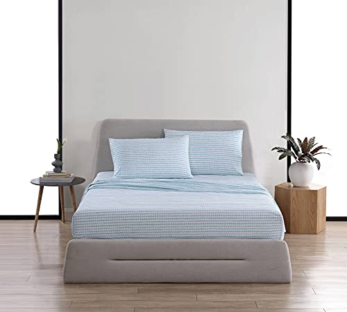 Marimekko - King Sheets, Cotton Percale Bedding Set, Crisp & Cool Home Decor (Pikku Rasymatto, King)
