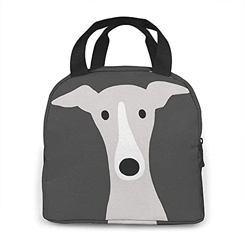 Lunch Bag Greyhound Italian Cute Whippet Dog Lunch Box Insulated Bag Tote Bag For Men/Women Work Travel