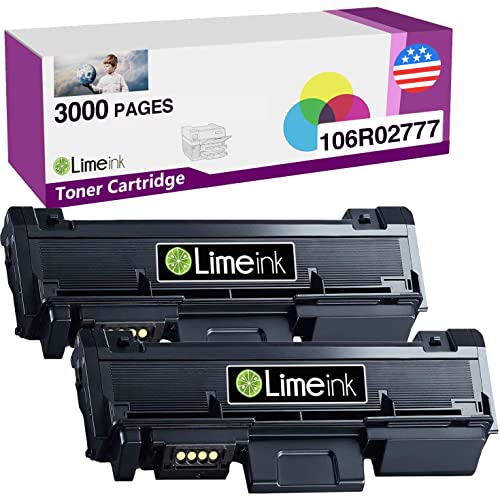 Limeink 2 Black Compatible High Yield Laser Toner Cartridge Replacement for Xerox Phaser 3052 3260 Phaser 3260DI 3260DNI WorkCentre 3215 WorkCenter 3215NI 3225 3225DNI Work Centre Center Printer Ink