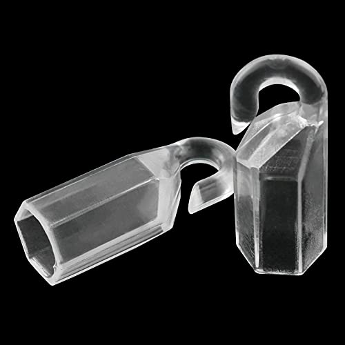 AXLIZER 6PCS Hook Connector Wand Cap Wand Tip Hook Sleeve Tip Fixing Hook of The Blind Rod for Hexagon 7mm Plastic Blind Tilt