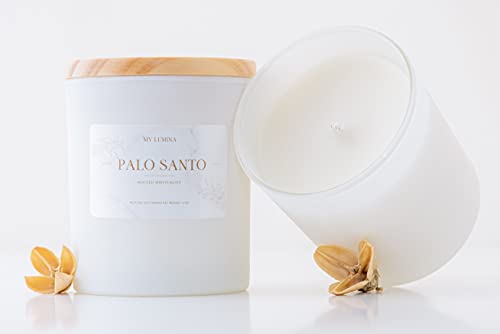 My Lumina Palo Santo Candle - Healing Candle Natural Soy Wax Candle for Aromatherapy