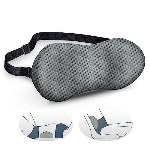 Dikuer Lumbar Support Pillow for Office Chair and Car Seat with Adjustable Strap, Anti-Slip Back Support Pillow for Lower Back Pain Relief, Ergonomic Memory Foam with Washable Cover for Bed, Travel