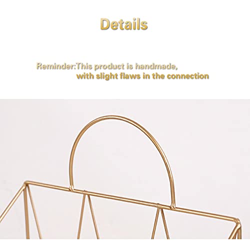 MRBJC Premium Nordic Style Iron Storage Basket,Secure Fastening-Suitable for Newspaper, Paperwork, Magazines, Keepsakes, Toys-Great for Anywhere The Home White 25.5x10x38cm