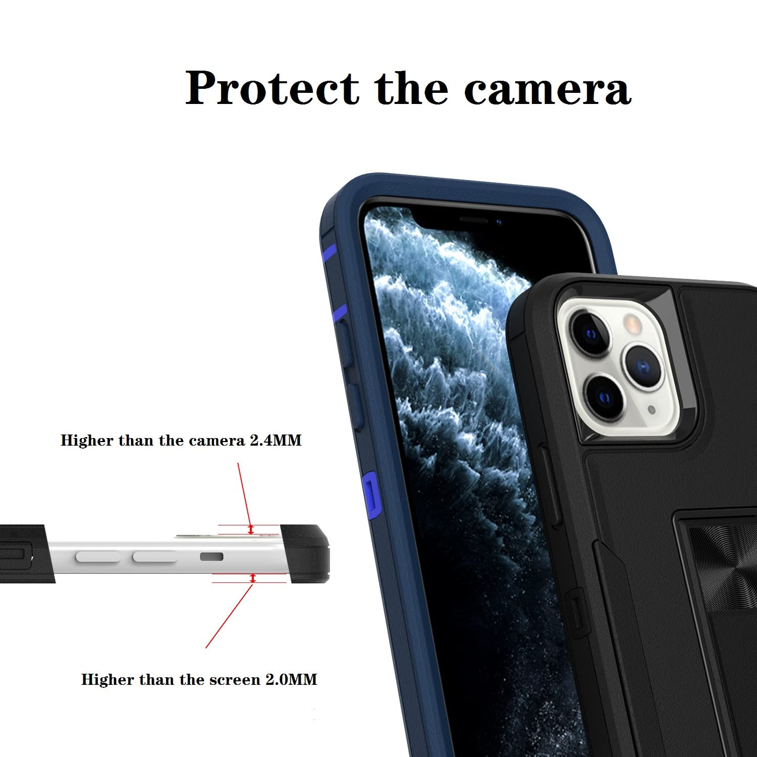 showdd Magnetic Designed for iPhone 13 pro max Case, Drop Protection Heavy Duty,Compatible with MagSafe,Dustproof,No Fading, No Yellowing,for Men Women, Purple Rose Gold