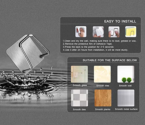 SENLIXIN Sponge Holder Self Adhesive Sponge Holder for Kitchen Sink Caddy Stainless Steel Rust Proof Waterproof Quick Drying (A-Silver)