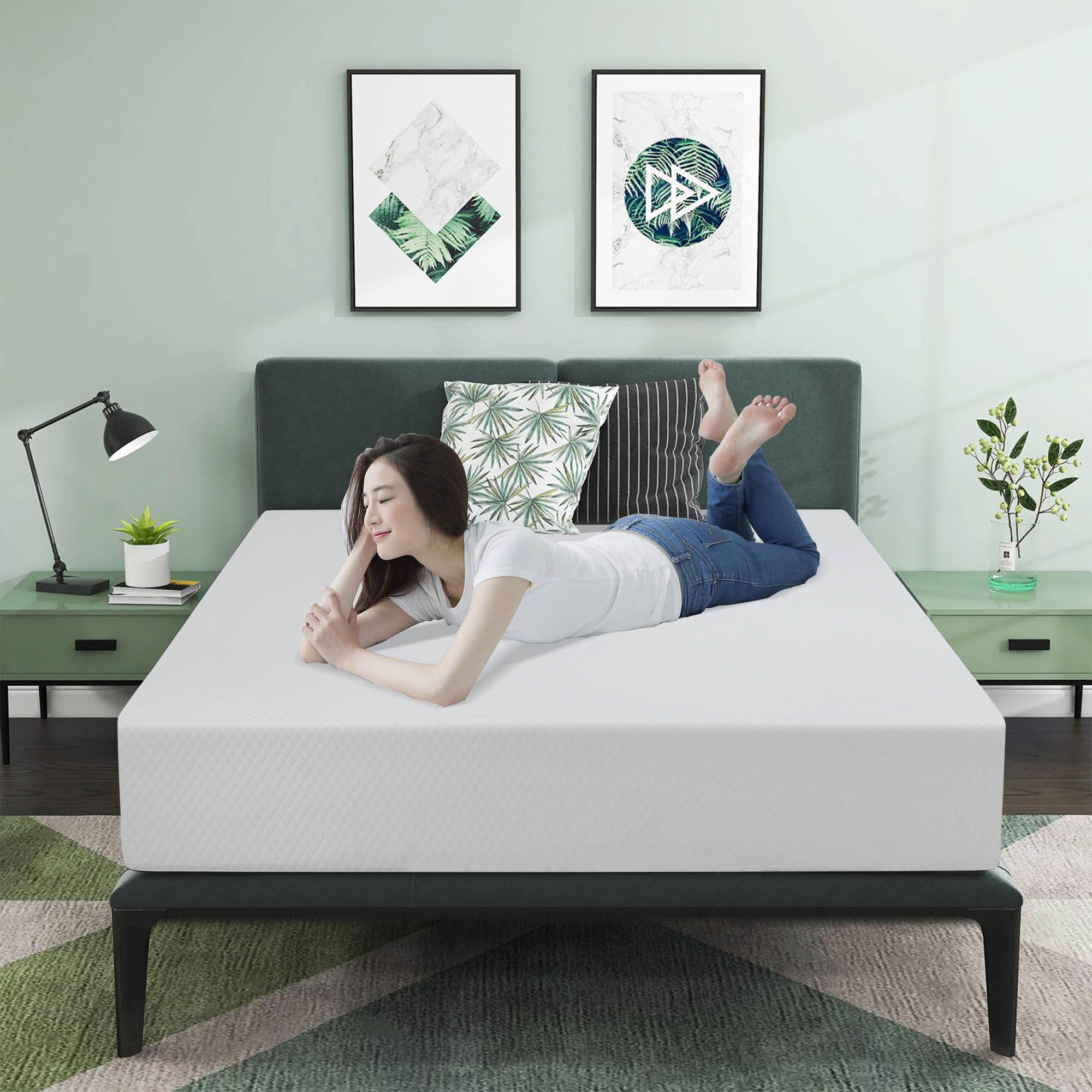 MKDLUFEI 12 Inch Gel Full Size Memory Foam Mattress Medium Firm Full Size Mattress in a Box for Cool Sleep & Pressure Relief,CertiPUR-US Certified Full Mattress