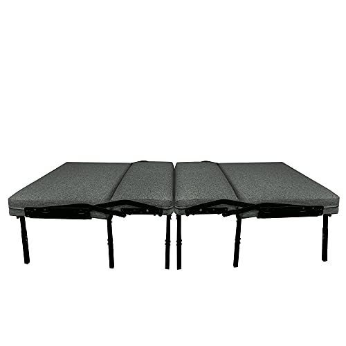 RecPro 38" Wall Mount Rollover Dinette Booth with Adjustable Legs (Fossil)