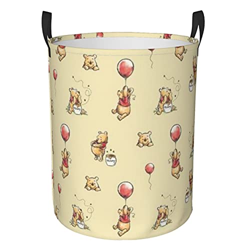 QHMY Laundry Hamper Laundry Baskets Laundry Bags Waterproof Foldable with Handles Large Round Storage Bags 38/62L Family/Kids/Bathroom/Bedroom/Dorm Black