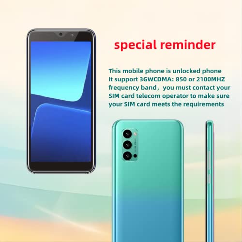 aderroo Unlocked Cell Phone ,Reno4pro Android Smartphone,Dual SIM Card,5.72-inch IPS Full-Screen,1GB RAM 8GB ROM,Supports The SIM Card Frequency Band of 3GWCDMA:850/2100MHZ(Black)