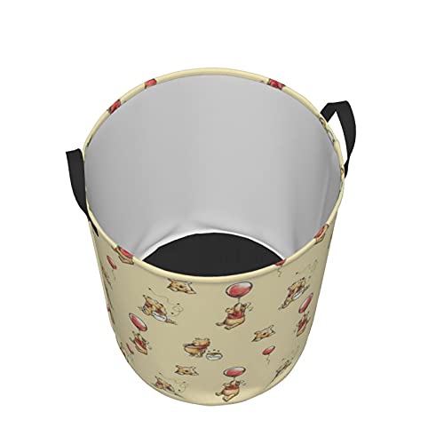 QHMY Laundry Hamper Laundry Baskets Laundry Bags Waterproof Foldable with Handles Large Round Storage Bags 38/62L Family/Kids/Bathroom/Bedroom/Dorm Black