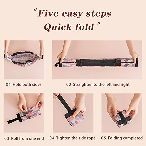 Plumeria Rubra Two Pieces Foldable Shopping Bag Portable Large Capacity Reusable Grocery Bag Daily Commuting Picnic Camping Storage Bag