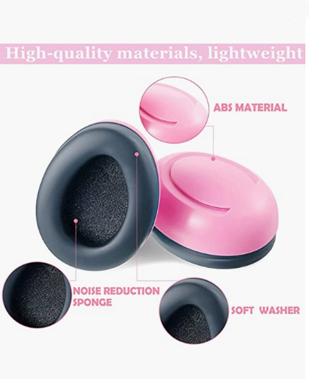 Baby Infant Ear Defenders Newborn Noise Cancelling Headphones Adjustable Soundproof Earmuffs Sleep Earmuffs for 0-3 Yrs