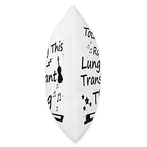 Organ Transplant Designs by CDH Totally Rocking This Lung Transplant Thing Survivor Donor Throw Pillow, 18x18, Multicolor