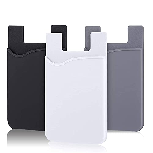 Tek Styz PRO Stick on Wallet Works for T-Mobile Sidekick LX with Room for 3 Cards/ID/Money 3pack (Black,Gray,White)