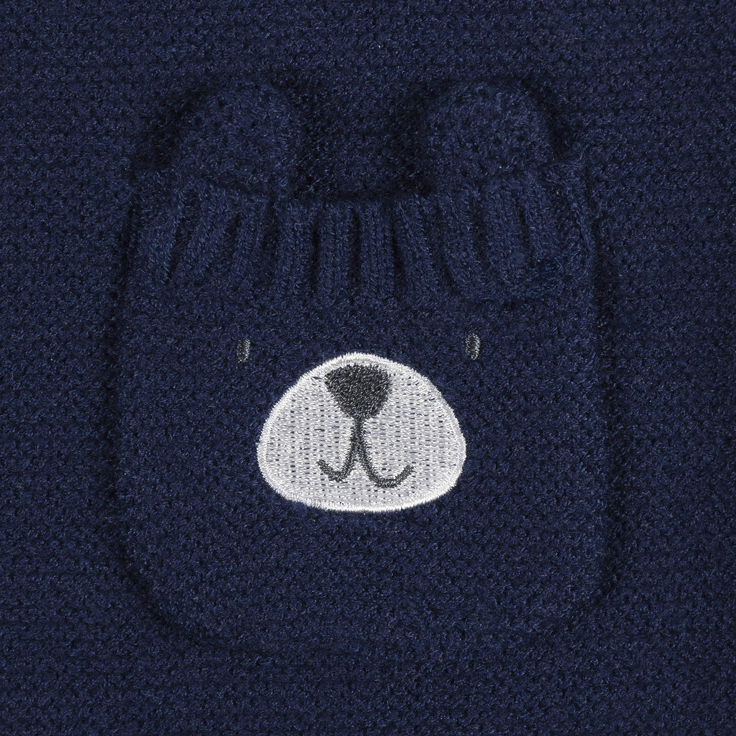 Gerber Baby Boys' Sweater Knit Romper Jumpsuit, Blue Dog, 12 Months
