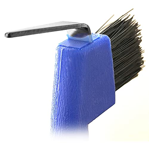 Precision Canada 1Pc Horse Hoof Pick Brush with Soft Touch Plastic Handle, Portable Hoof Pick