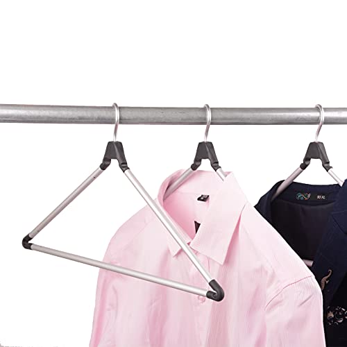 KADBLE Aluminum Alloy Travel Folding Hanger,Car Hanger, Clothes Hanger for Holiday Camping and Home Travel