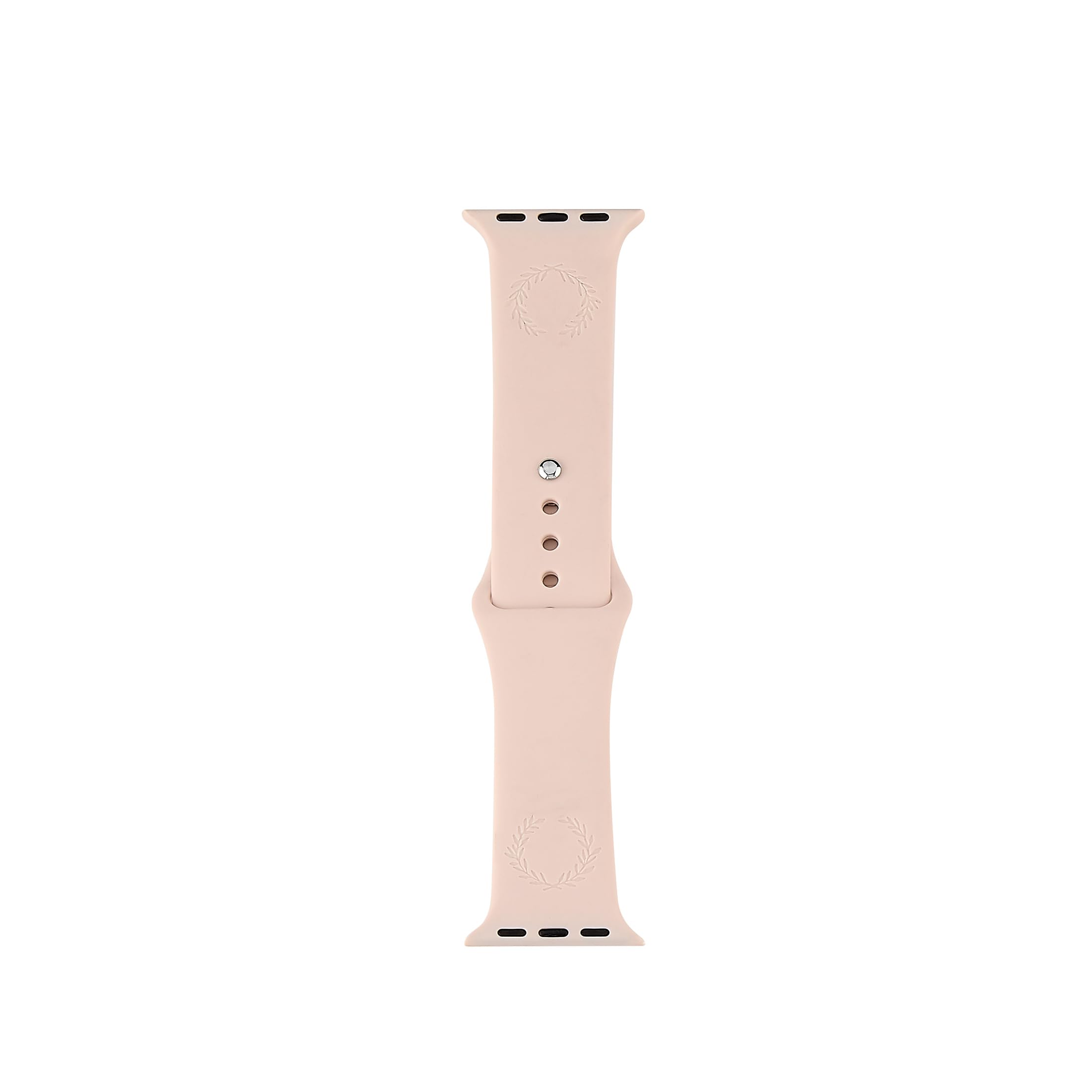 Rae Dunn Apple Watch Set of 3 Straps Fits 38mm 40mm Mesh, Silicone, Link Bracelet (38mm/40mm, Silver, Pink, Silver)