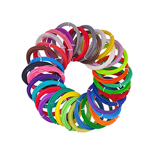 EASTCHEM 3D Pen PLA Filament Refills,30 Colors,33Feet Each Color, otal 990 Feet, 3D Printer Pen Filament 1.75mm Smooth Printing
